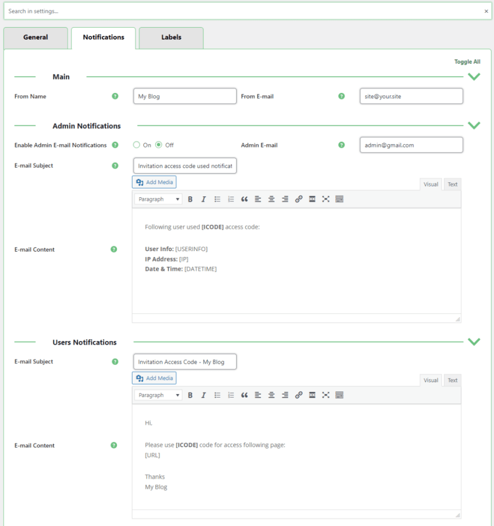 WordPress Invitation Code Content Restriction Plugin | CreativeMinds