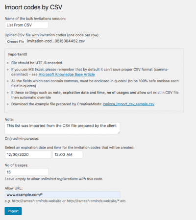 WordPress Invitation Code Content Restriction Plugin | CreativeMinds