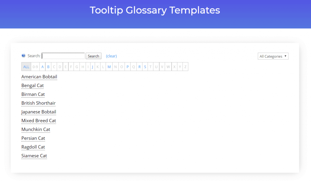 Most Amazing Tooltip Glossary Plugin for WordPress | CreativeMinds