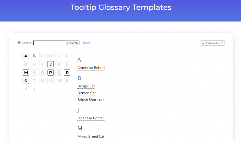 Tooltip Glossary Plugin for WordPress | CreativeMinds