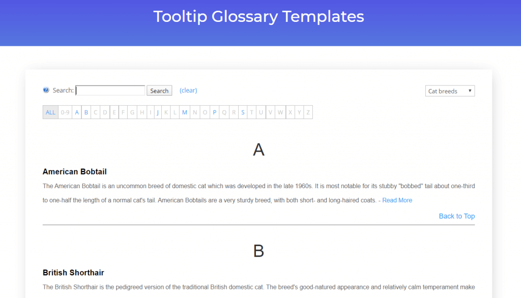 Tooltip Glossary Plugin for WordPress | CreativeMinds