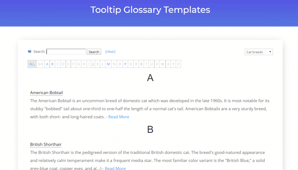 Tooltip Glossary Plugin for WordPress | CreativeMinds