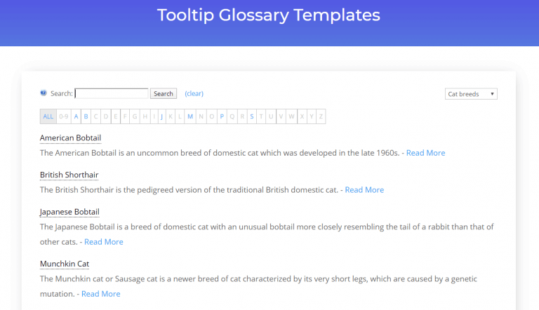 Most Amazing Tooltip Glossary Plugin for WordPress | CreativeMinds