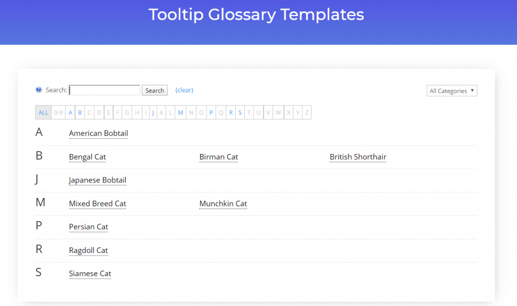 Most Amazing Tooltip Glossary Plugin for WordPress | CreativeMinds