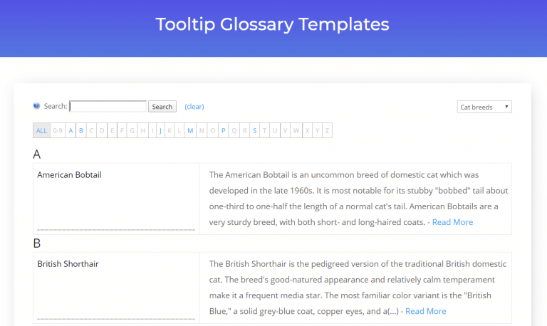 Most Amazing Tooltip Glossary Plugin for WordPress | CreativeMinds