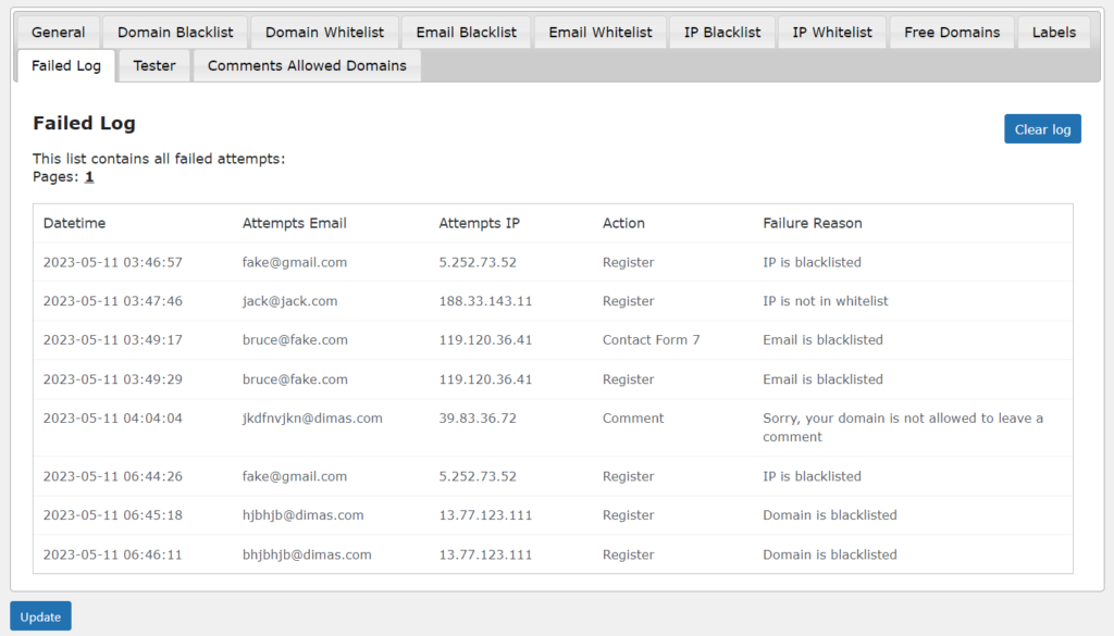 WordPress Email Registration Blacklist Plugin | CreativeMinds